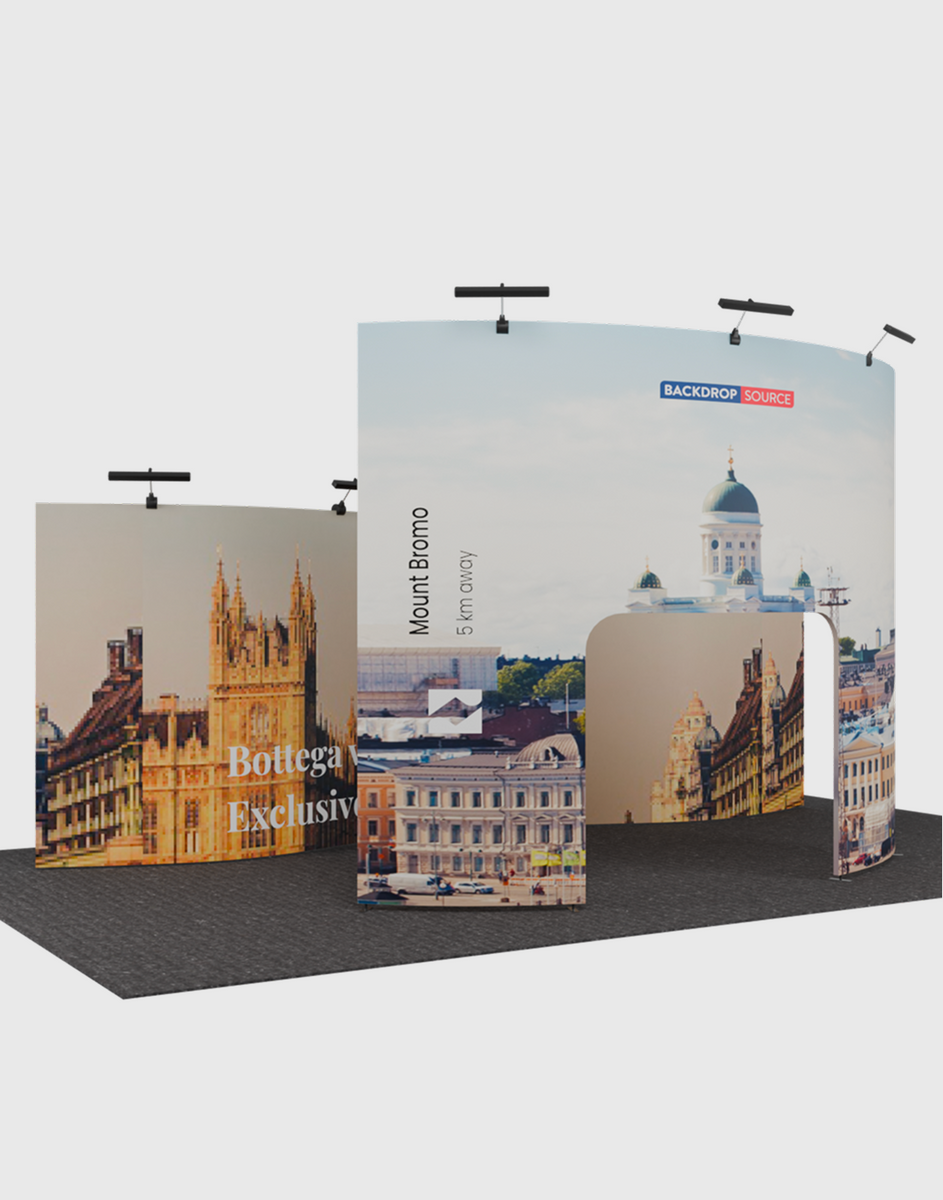 Portable Exhibit Display 20ft x 10ft – Model 21 | Custom Modular Booth ...
