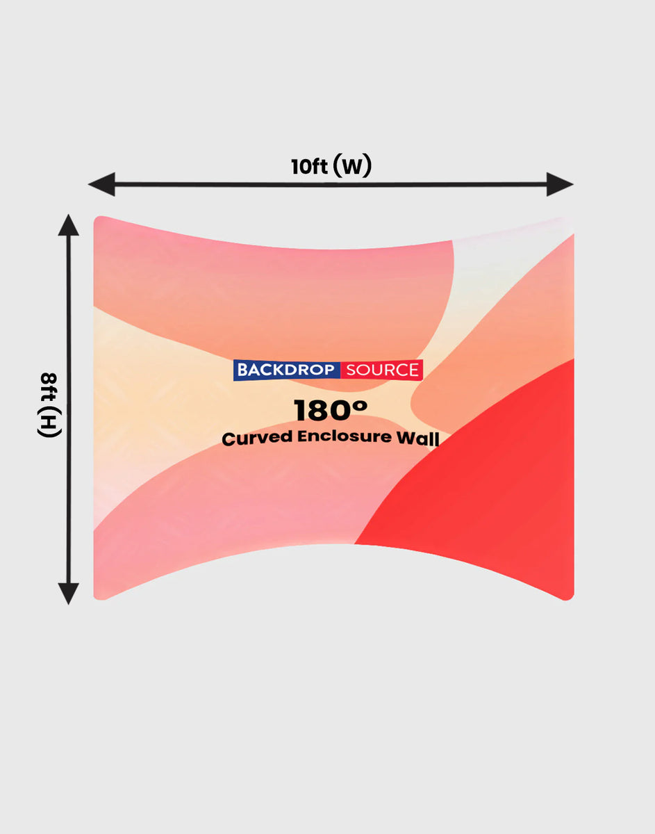 Custom 180 degree Curved Enclosure Wall – Backdropsource Canada