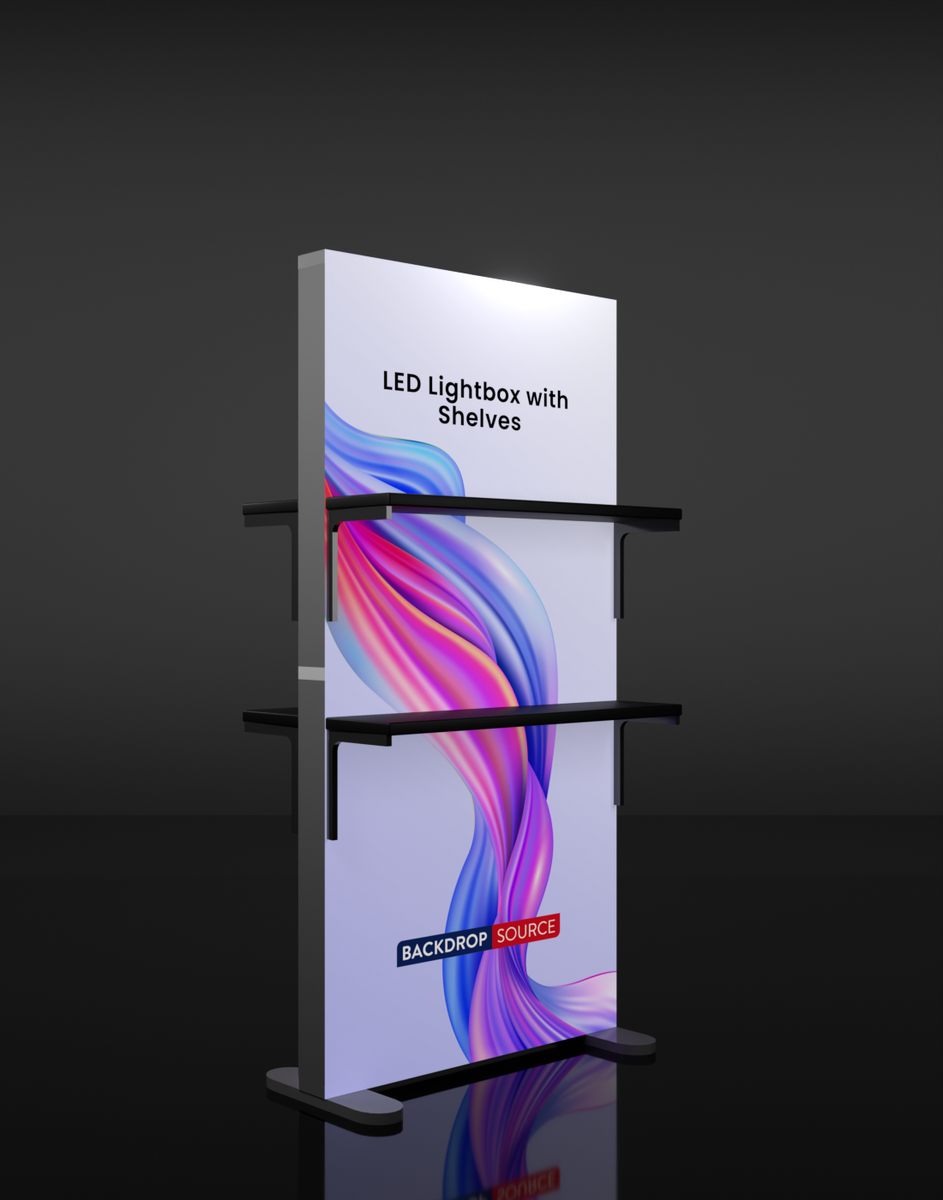 LED light box with Shelves – Backdropsource Canada