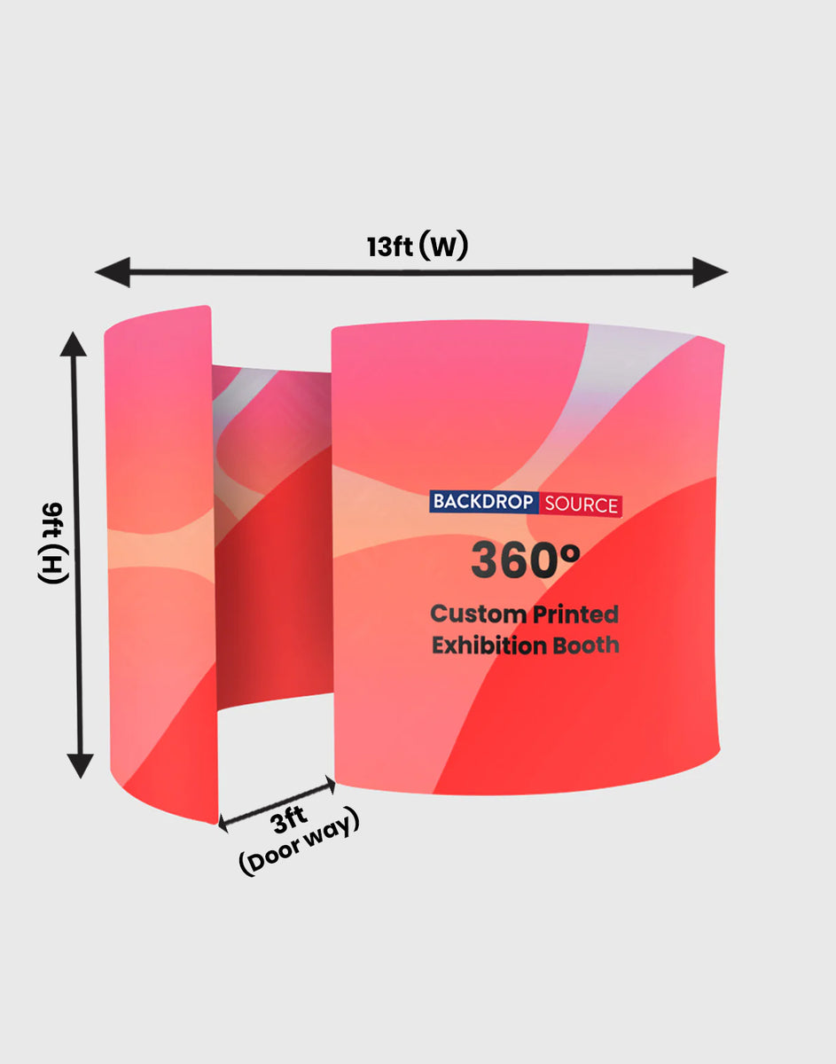 Custom Printed 360° Photo Booth Backdrop Wall for All Events ...