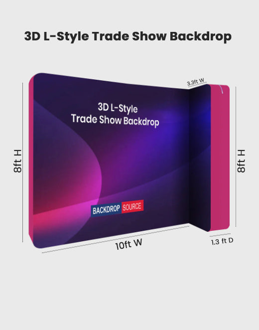3D L-Style Trade Show Backdrops Canada | Custom Exhibition Display ...