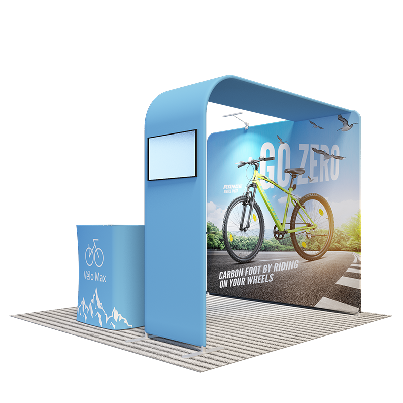 10ft W Modular L Arch TV Display Exhibition Booth Kit – Backdropsource ...