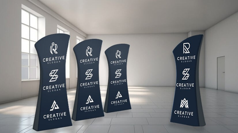 Angled Top Fabric Banner Stand – Backdropsource Canada