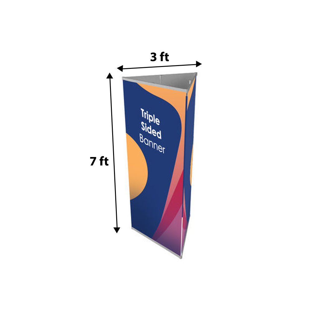 Triple-Sided Fabric Display Stand | 3-Sided Trade Show Display Canada ...