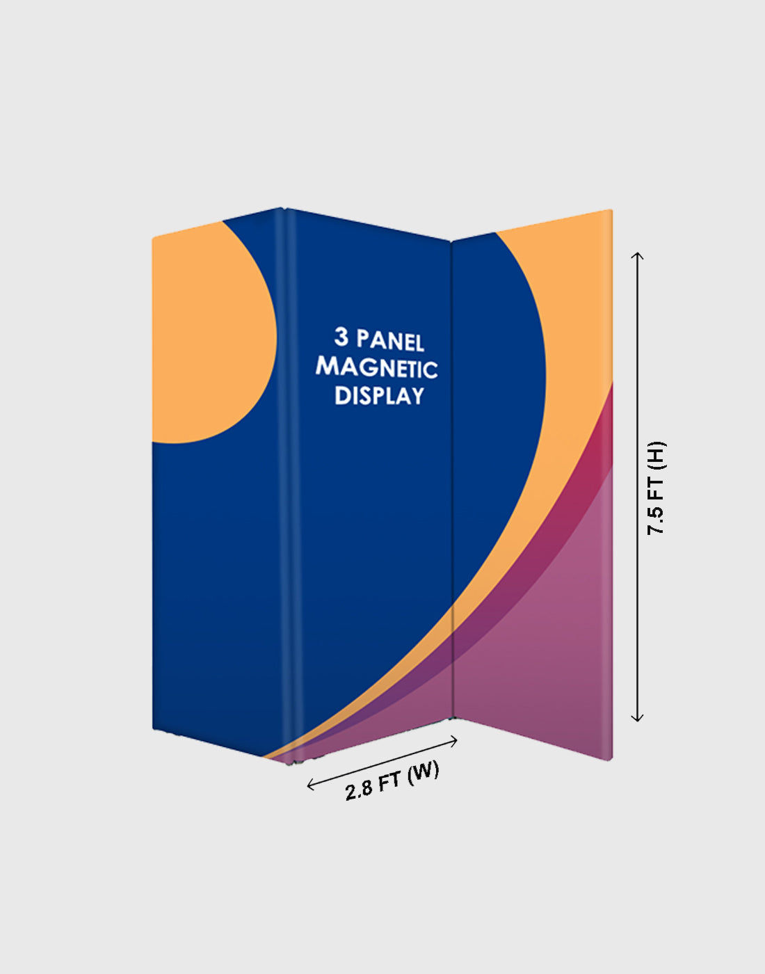 3-Panel Magnetic Partition Display | Custom Modular Walls Canada ...