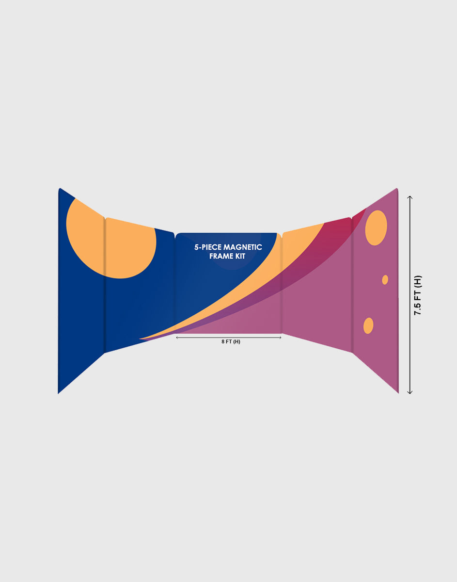 Magnetic Partition Display-5 Panel – Backdropsource Canada