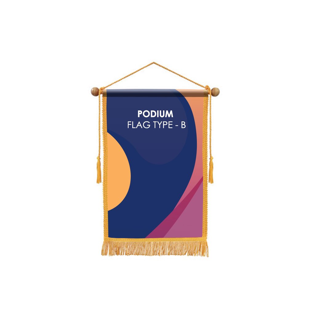 Custom Podium Banner | Lectern Banners Flags – Backdropsource Canada